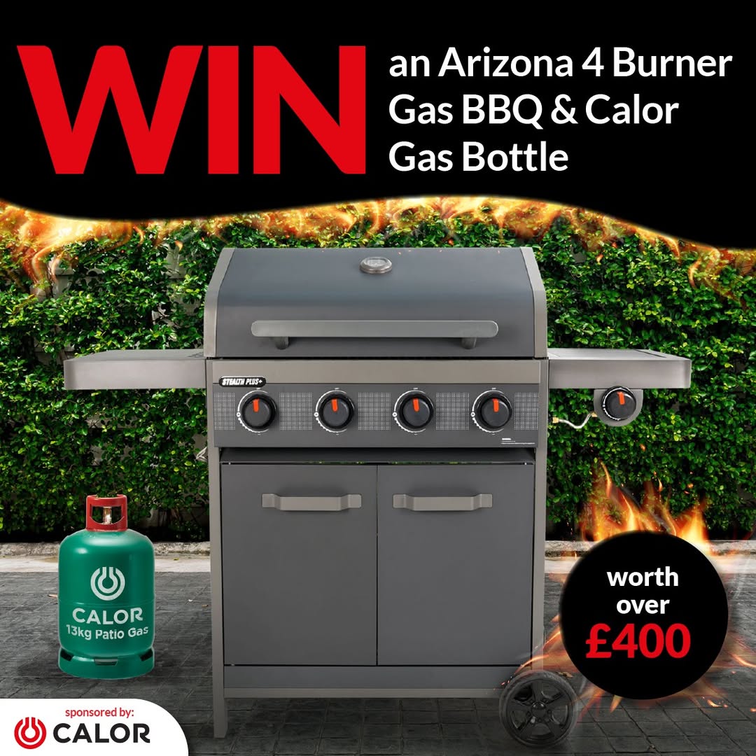 Win an Arizona 4 Burner Gas BBQ and Calor Gas Bundle