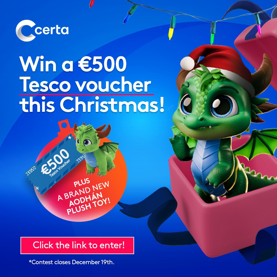 Win a €500 Tesco Voucher and a limited-edition Aodhán Plushie