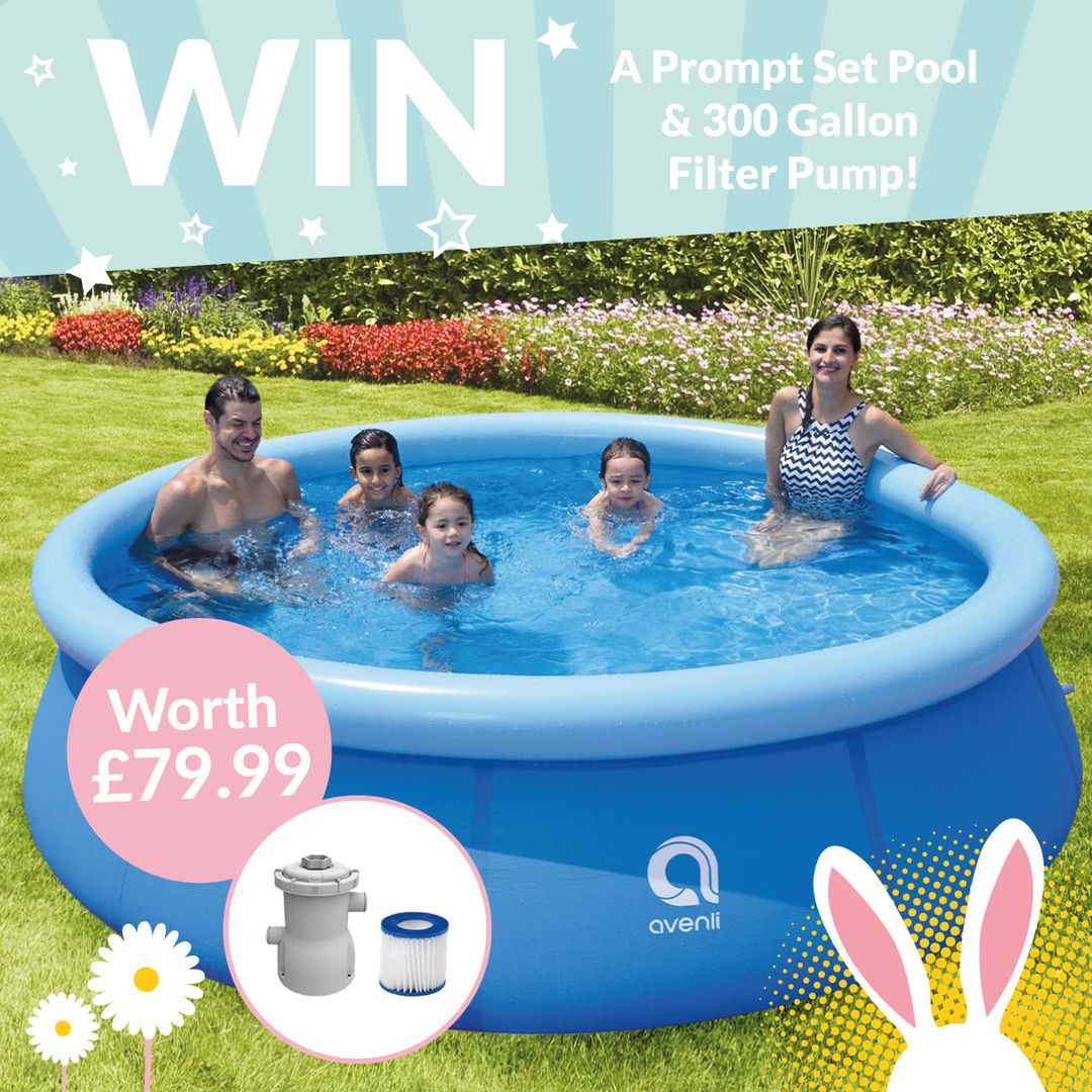 Win a Prompt Set Pool Set and 300 Gallon Filter Pump Set